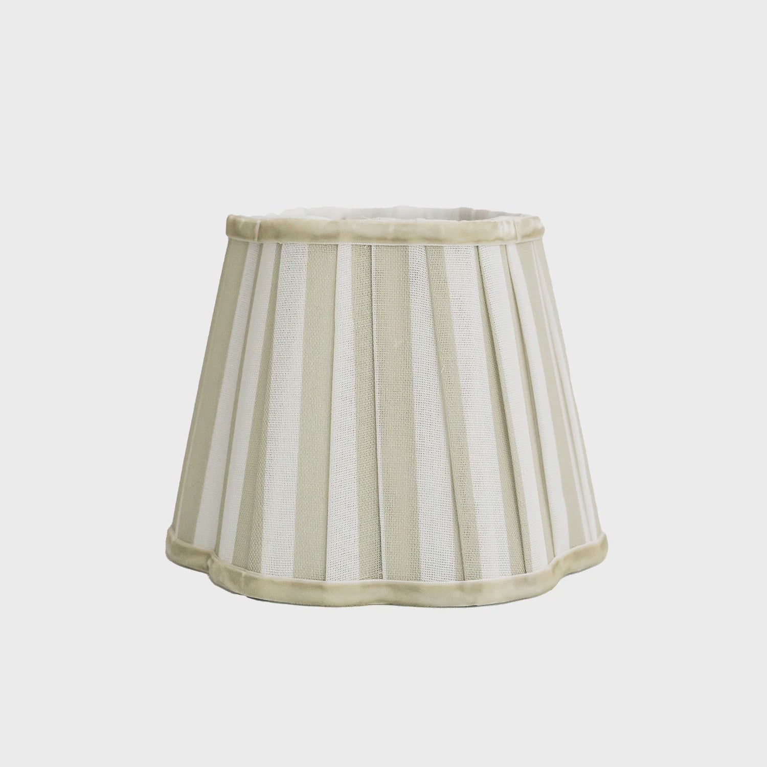 Beige Stripe Scallop Lamp Shade – Shea Beauty
