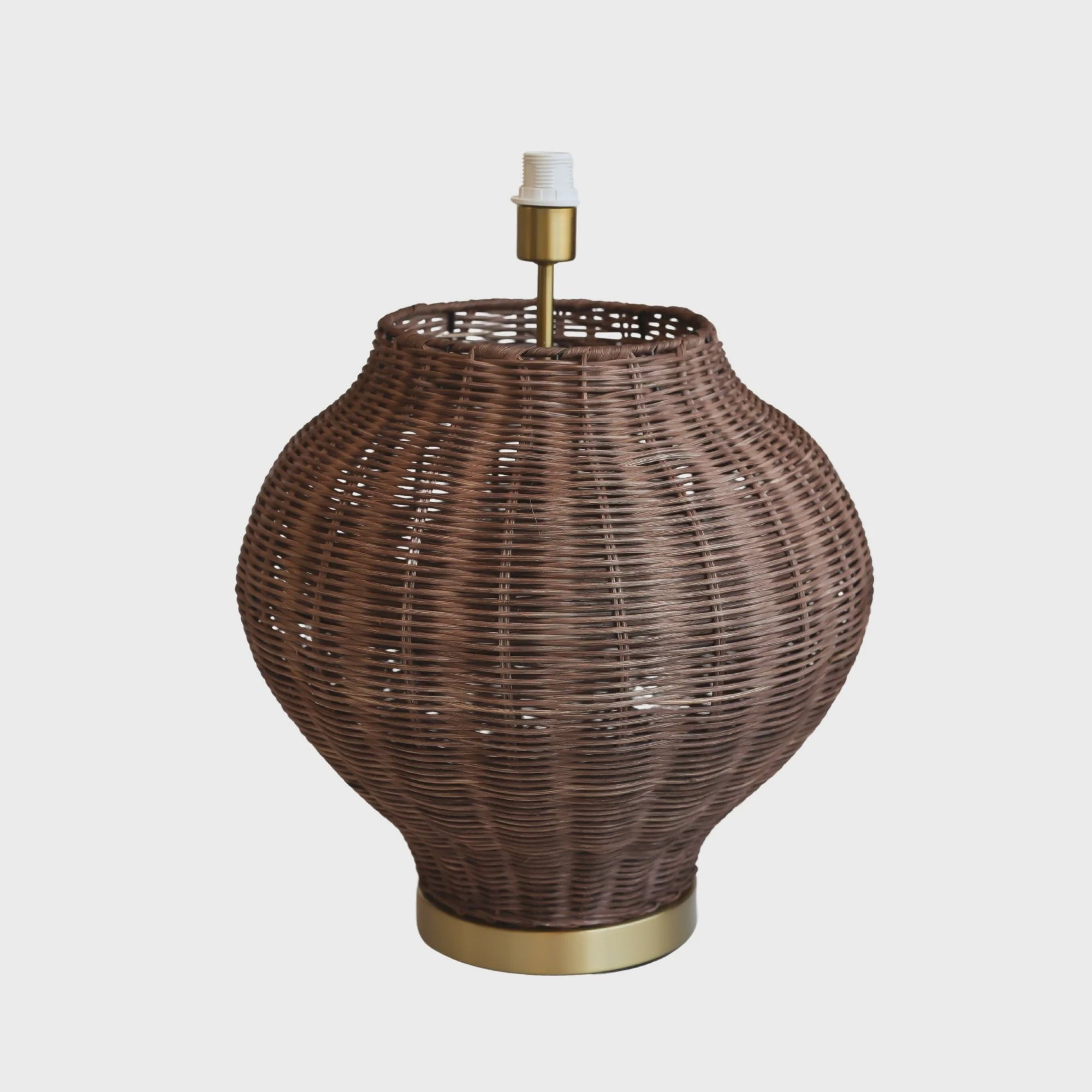 Rechargeable Dark Paloma Rattan Lamp Base – Shea Beauty