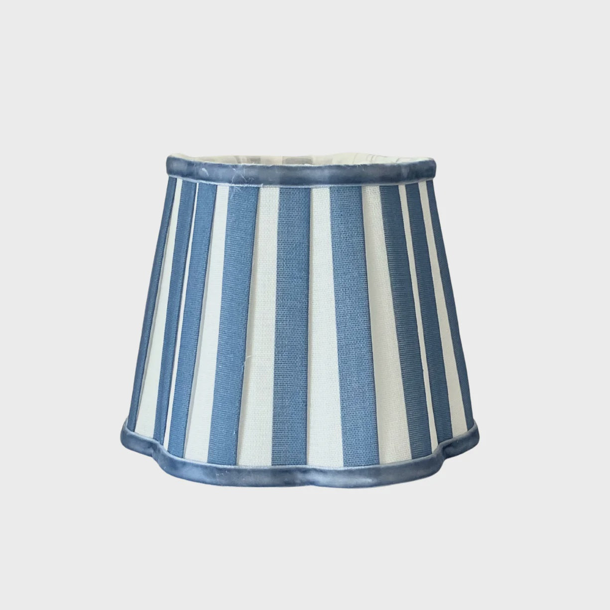 Ocean Blue Stripe Scallop Lamp Shade – Shea Beauty